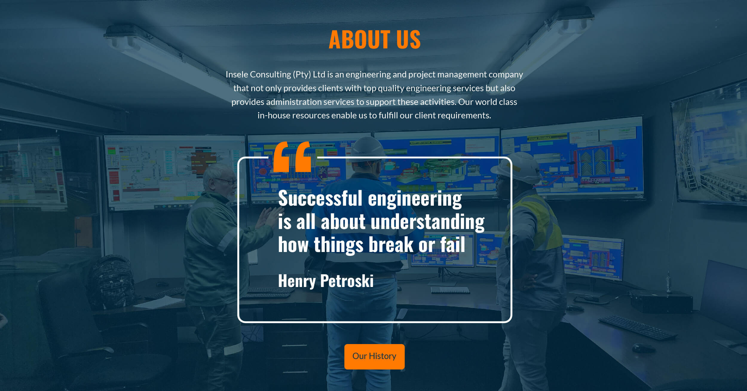 About Us | Engineering & Project Management Company in Johannesburg